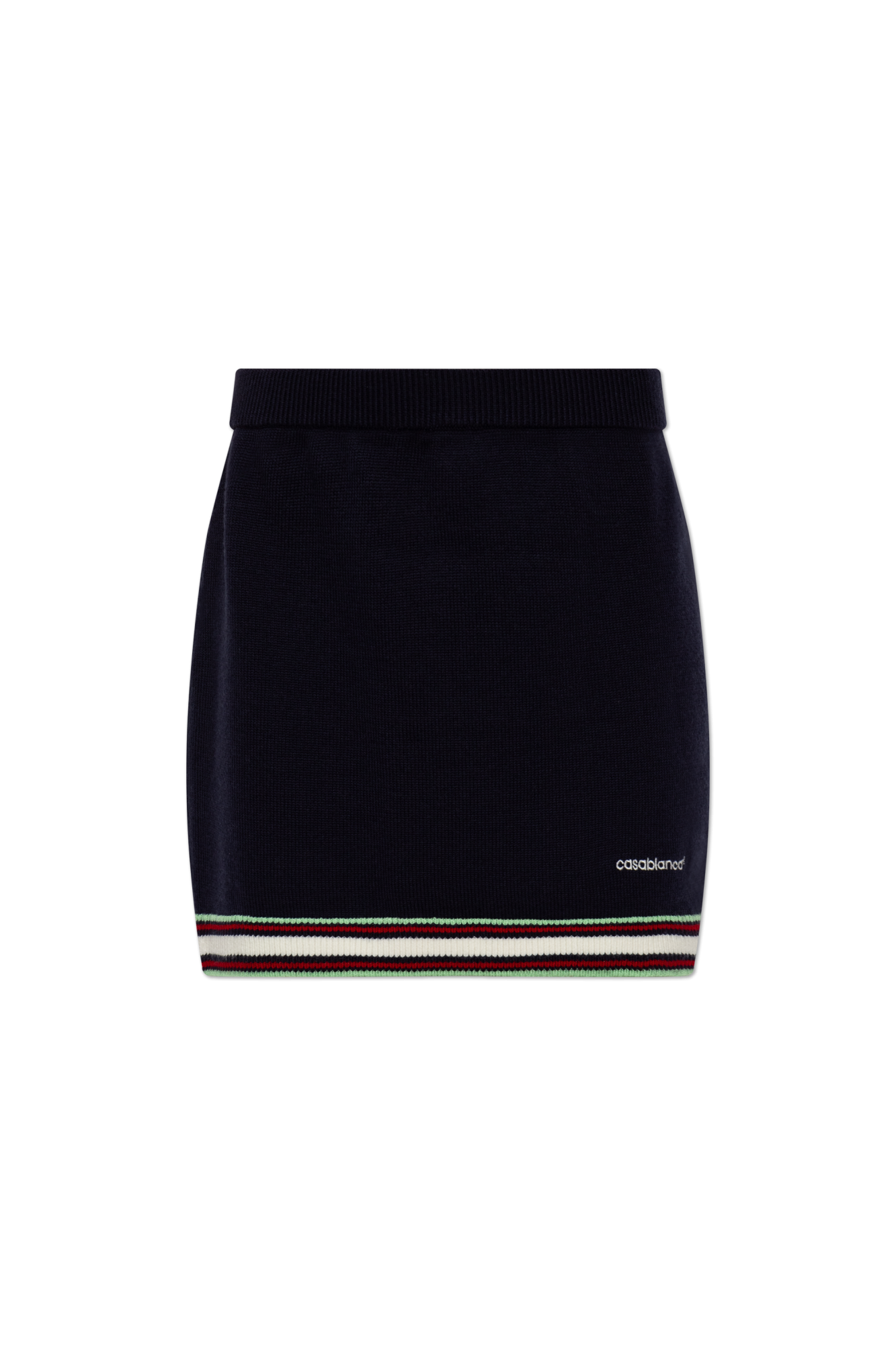 CASABLANCA Casablanca Wool Polo Shirt with Embroidered Logo